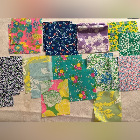 Lilly Pulitzer | Other | 2 7x9 Squares Vintage Lilly Pulitzer Suzie ...